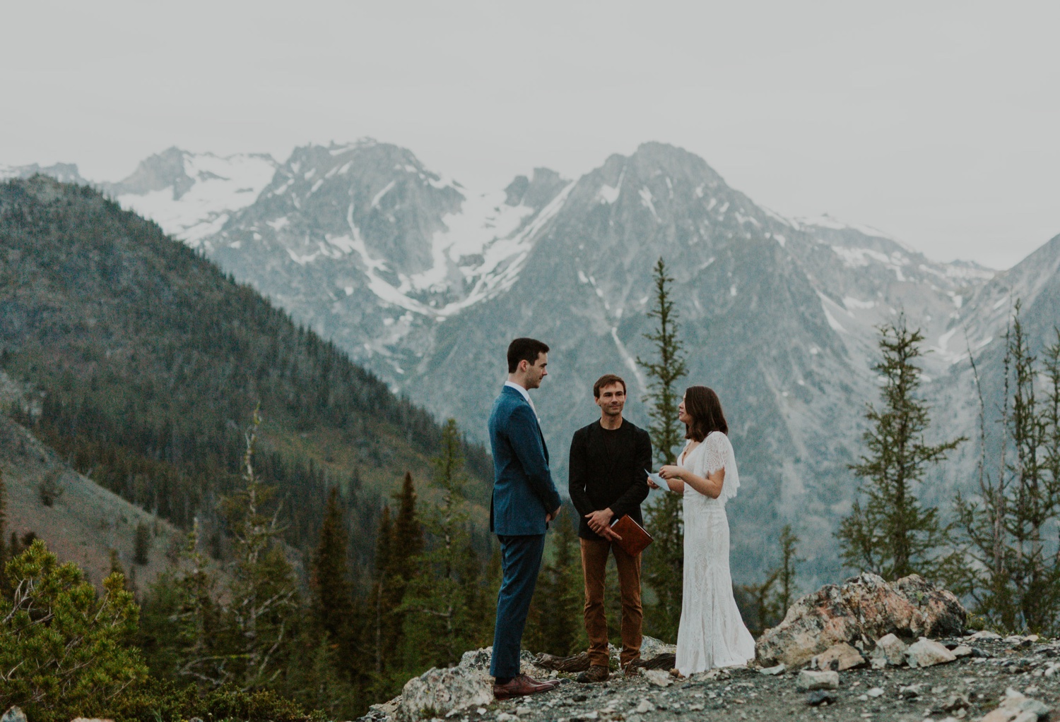 A 12-Mile Elopement Adventure in the Central Cascades