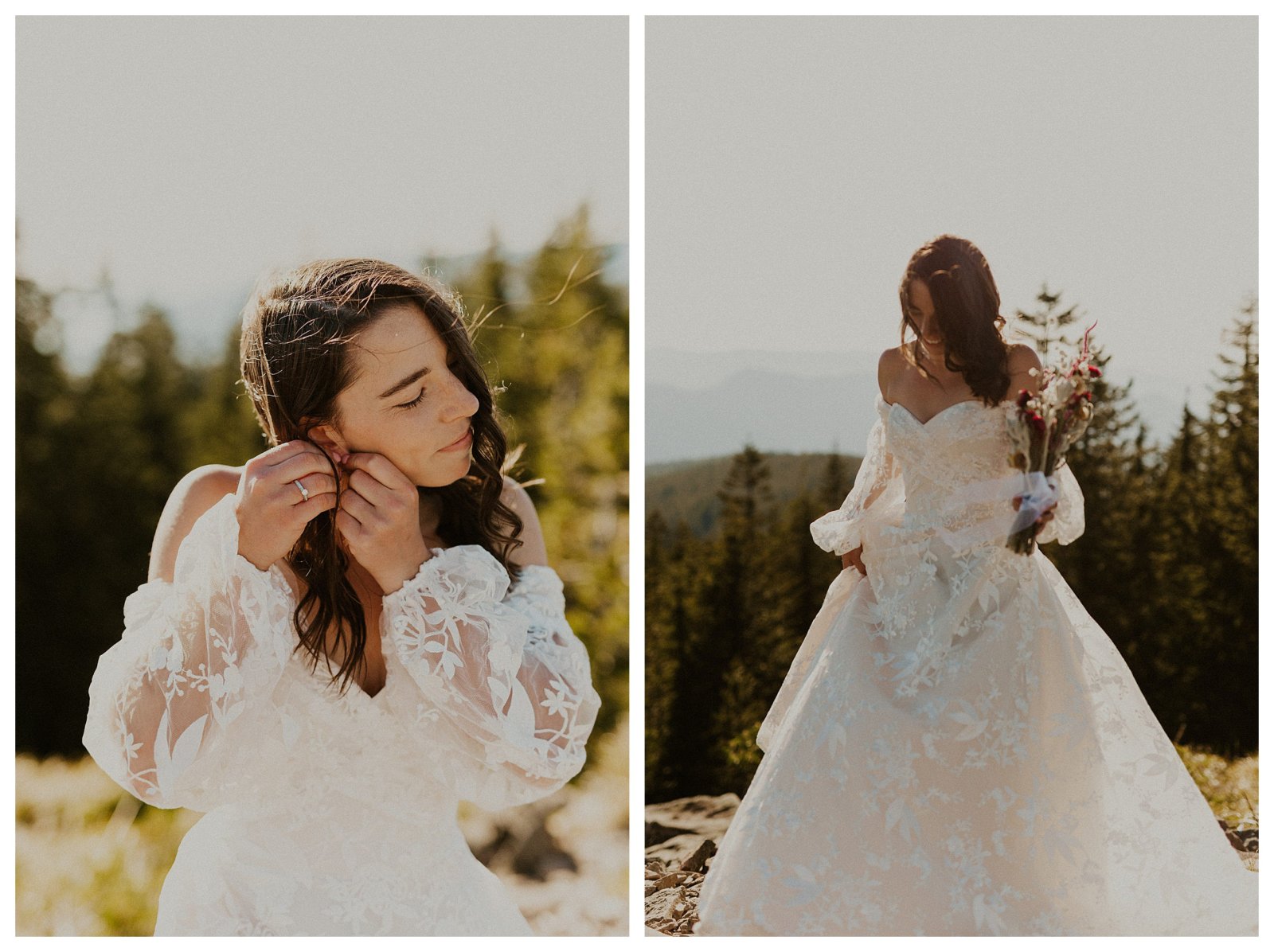 Beautiful Summertime Mount Hood Elopement