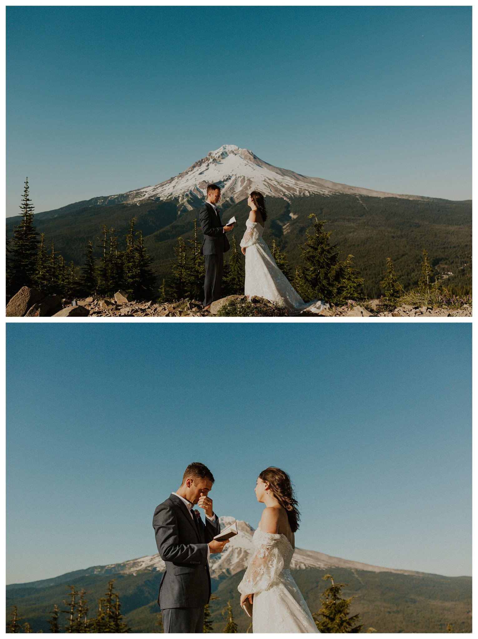 Beautiful Summertime Mount Hood Elopement