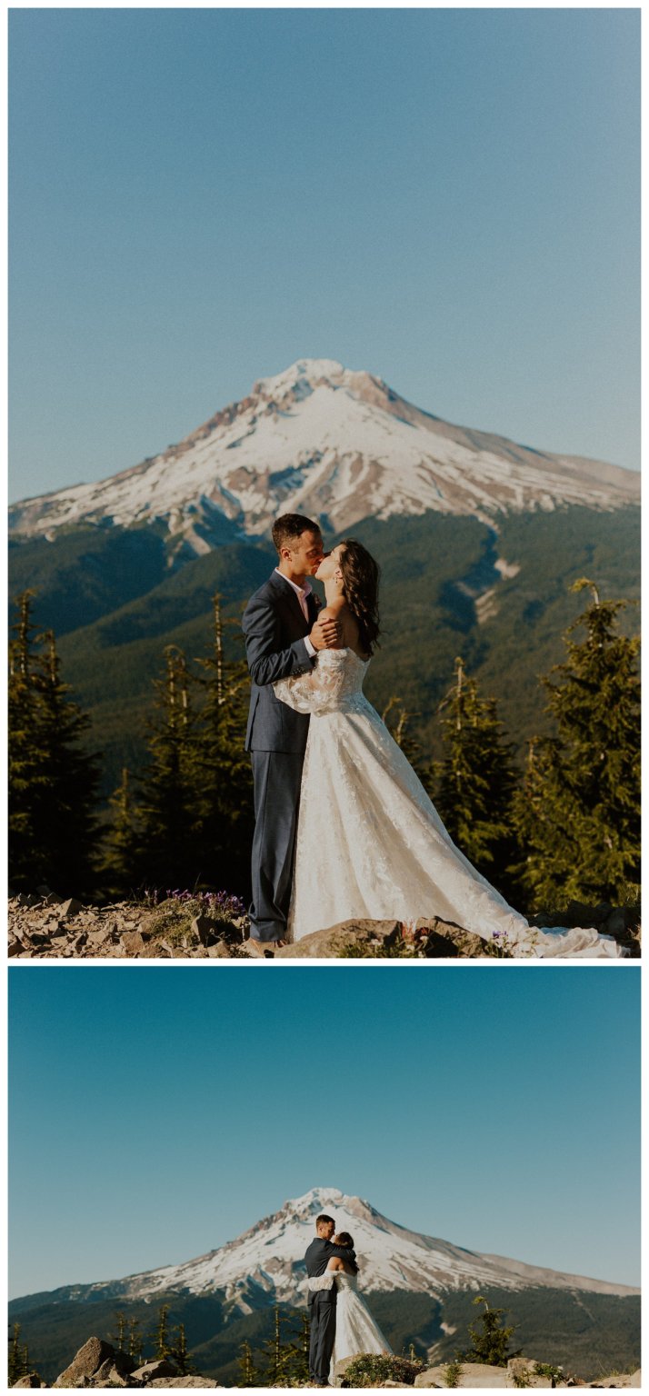 Beautiful Summertime Mount Hood Elopement
